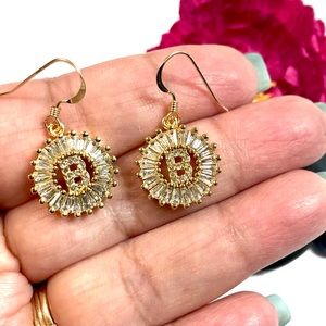 jasmines jewels | Jewelry | Initial B Earrings Letter B Personalized B ...